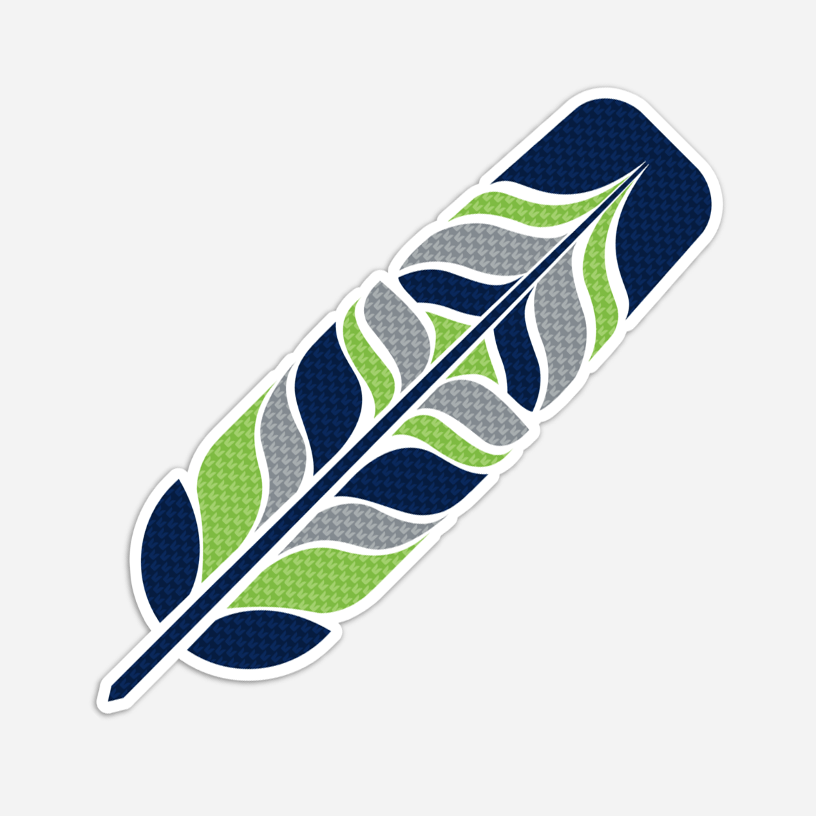 Seattle Seahawks Feather Sticker – Discovery Stickers