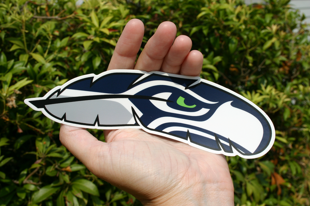 Seattle Seahawks Feather Sticker – Discovery Stickers