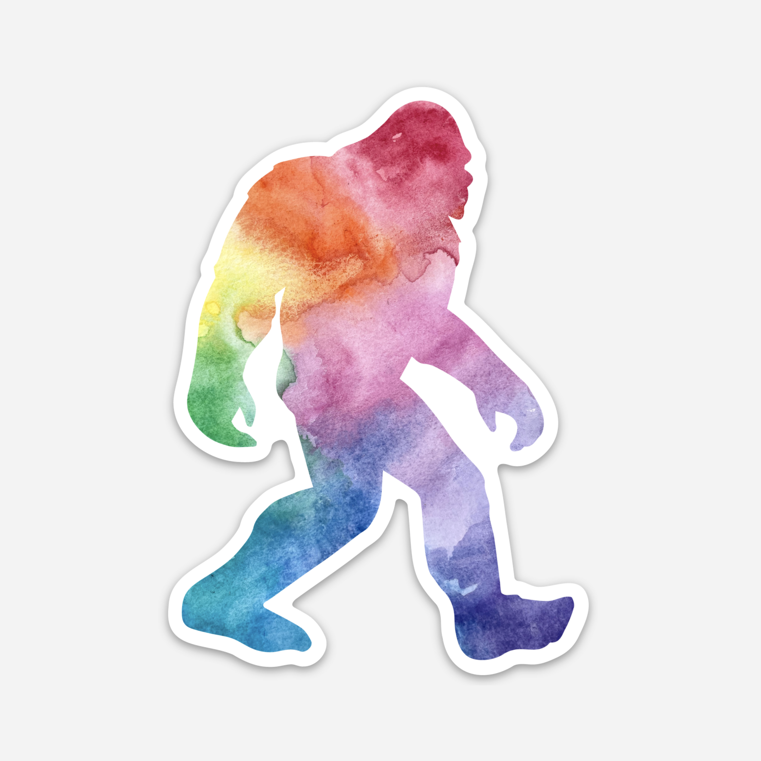 Rainbow Sasquatch Sticker – Discovery Stickers