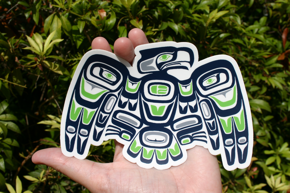 Tribal Seahawk Sticker – Discovery Stickers