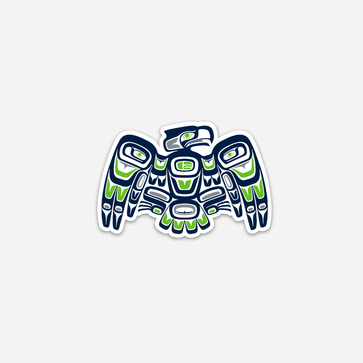 Tribal Seahawk Sticker – Discovery Stickers
